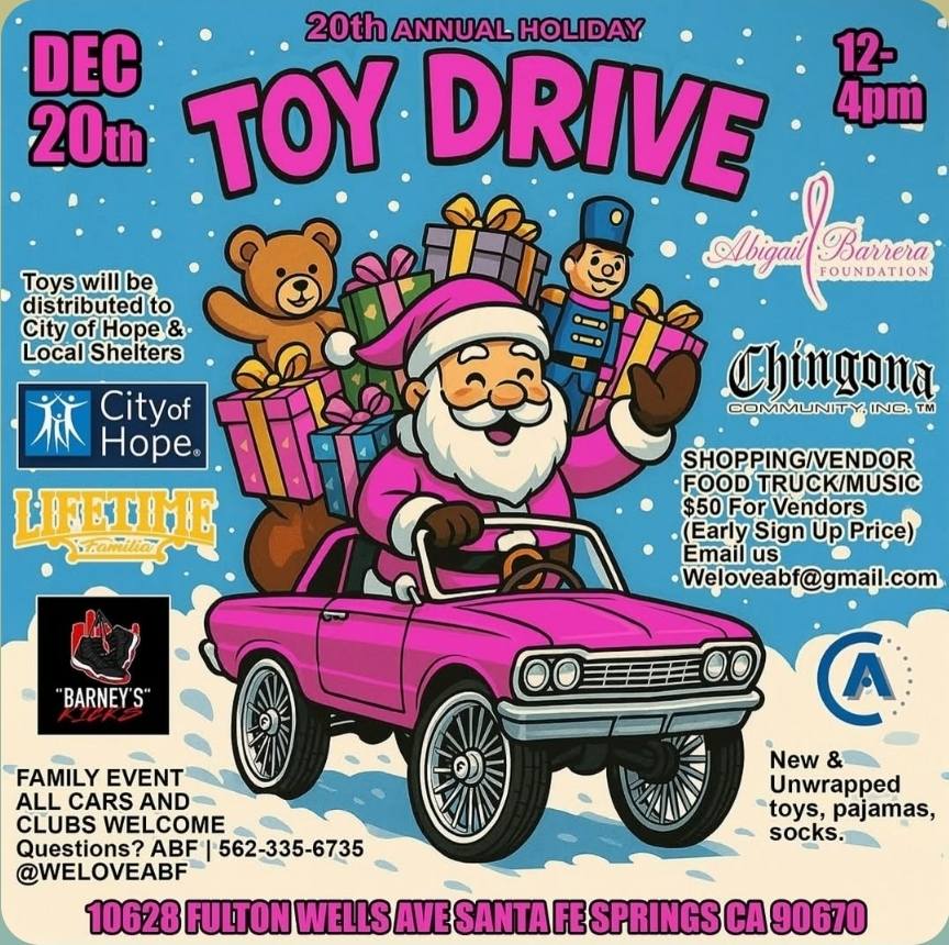 20th Annual Holiday Toy Drive – Santa Fe Springs, CA | CarCruiseFinder