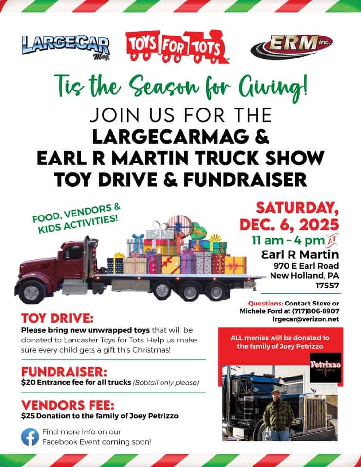 LargeCarMag & Earl R Martin Truck Show Toy Drive & Fundraiser – New ...