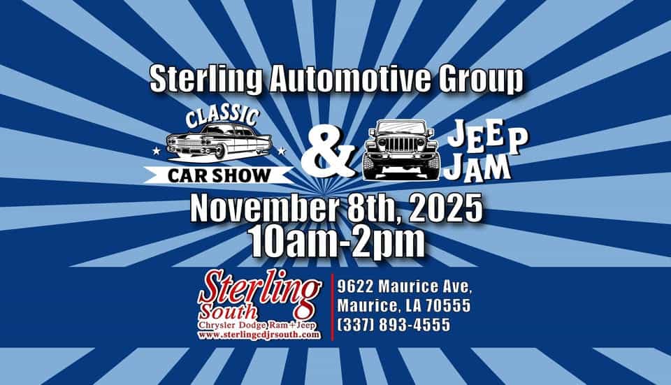 Sterling Automotive Classic Car show and Jeep Jam – Maurice, LA ...