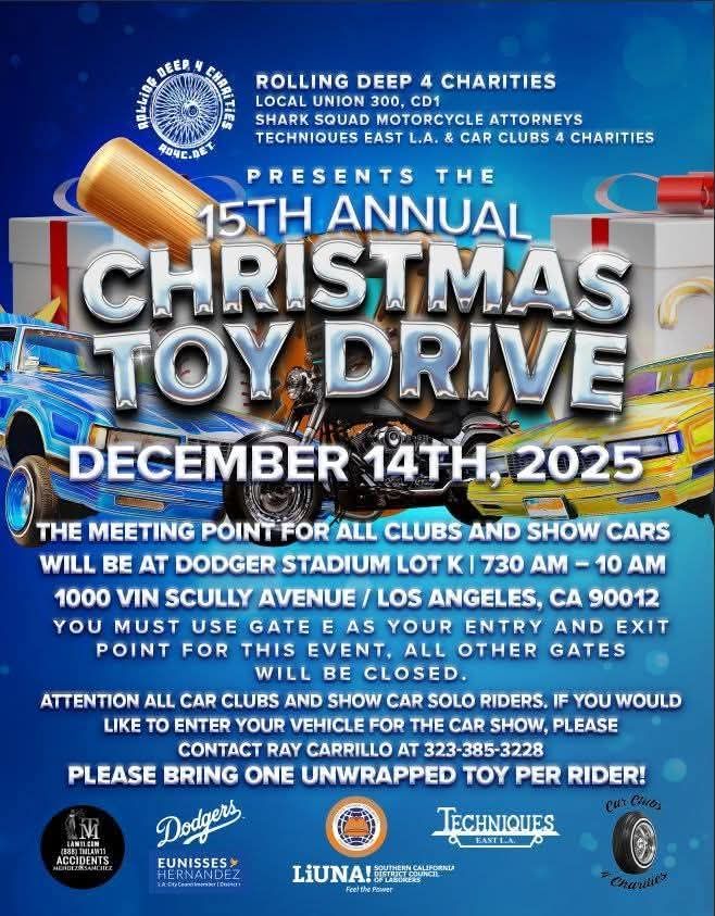 15th Annual Christmas Toy Drive – Los Angeles, CA | CarCruiseFinder