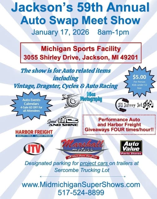 62nd Annual KAARC Winter Auto Swap Meet – Kalamazoo, MI | CarCruiseFinder