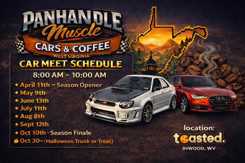 Panhandle Muscle Cars & Coffee – Inwood, WV | CarCruiseFinder