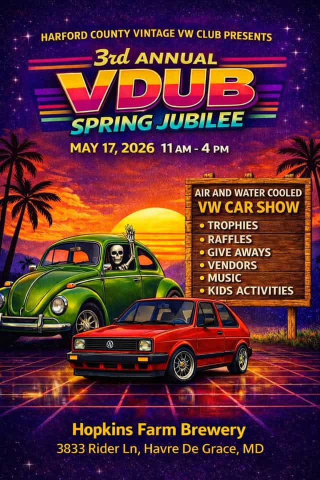 3rd Annual VDUB SPRING JUBILEE – Havre De Grace, MD | CarCruiseFinder
