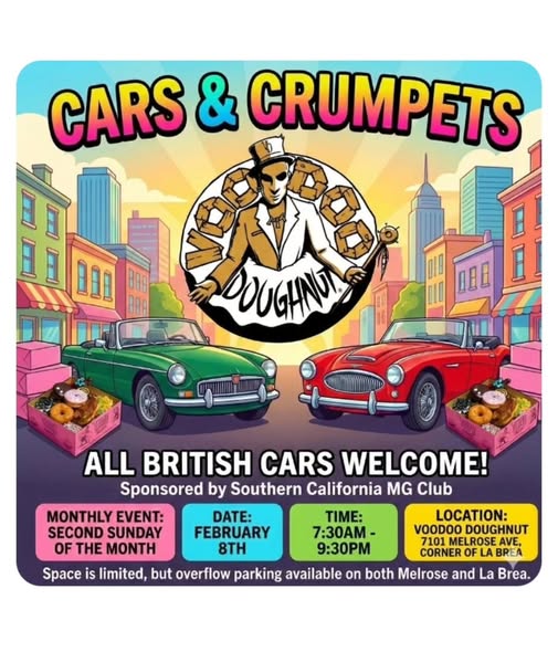 Cars & Crumpets – Los Angeles, CA | CarCruiseFinder