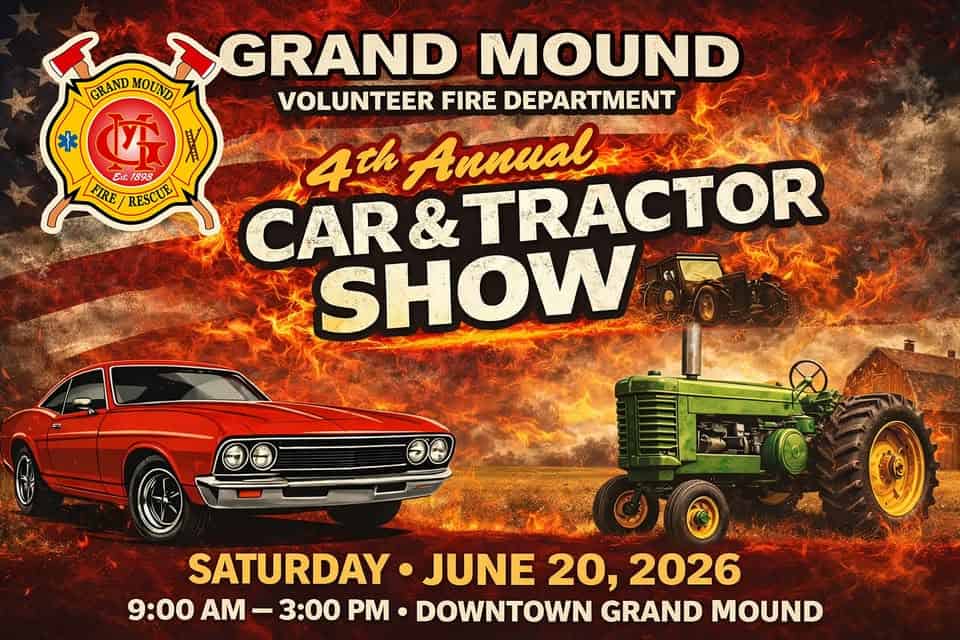 4TH ANNUAL GRAND MOUND CAR & TRACTOR SHOW – Grand Mound, IA ...