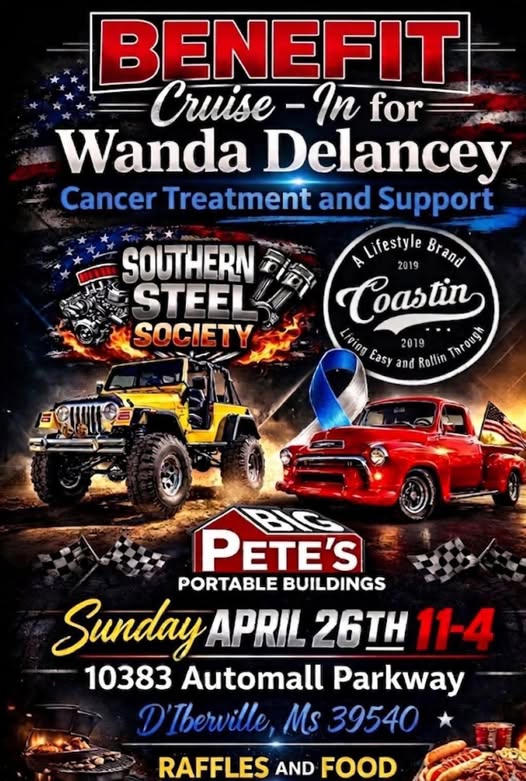 Benefit Cruise-In For Wanda Delancey – D'Iberville, MS | CarCruiseFinder