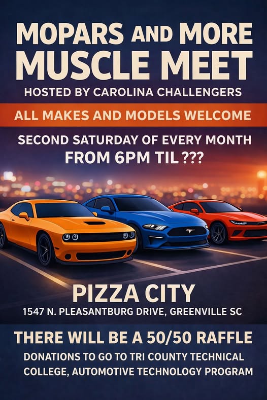 Mopars And More Muscle Meet – Greenville, SC | CarCruiseFinder