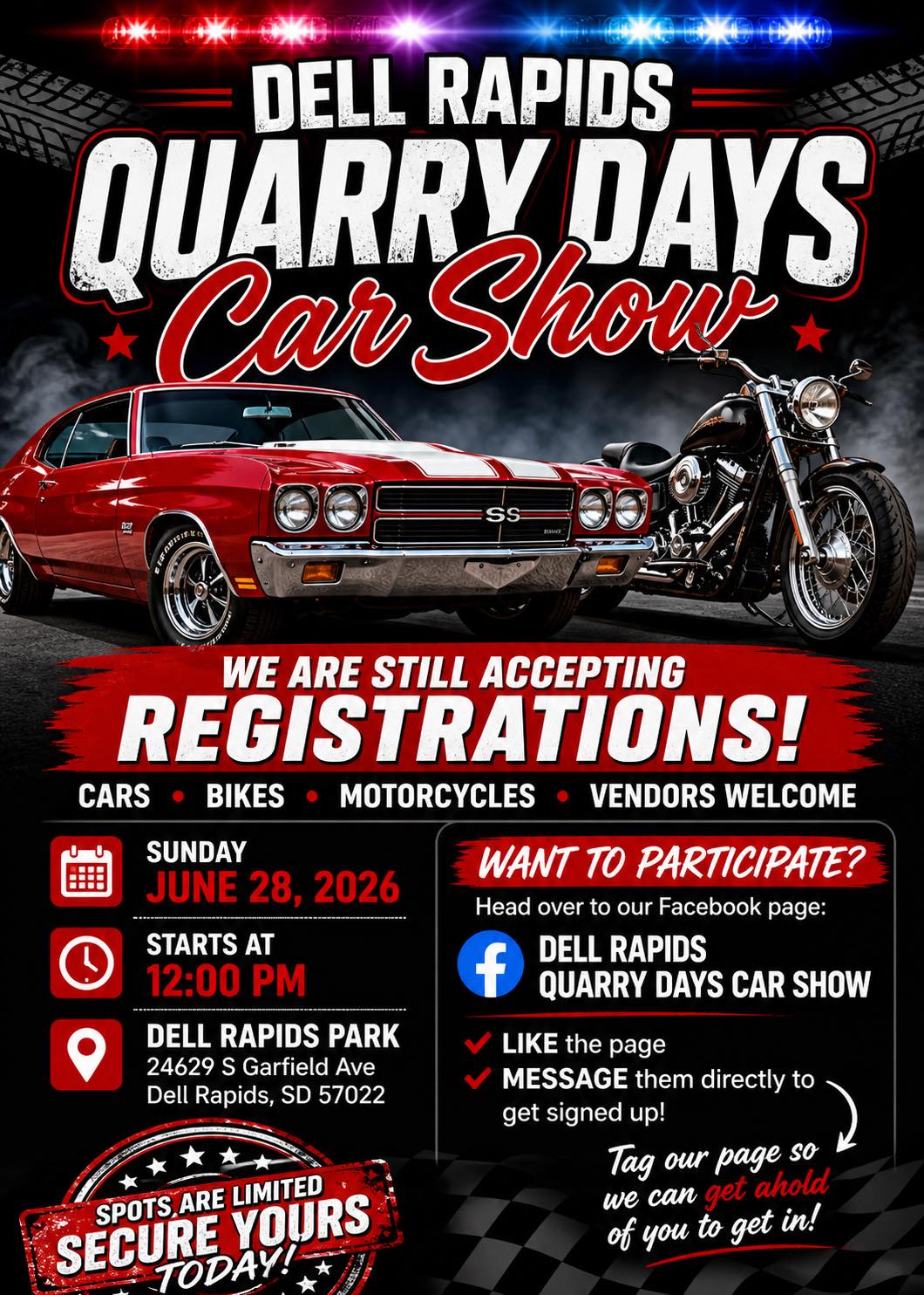 Dell Rapids Quarry Days Car Show – Dell Rapids, SD | CarCruiseFinder