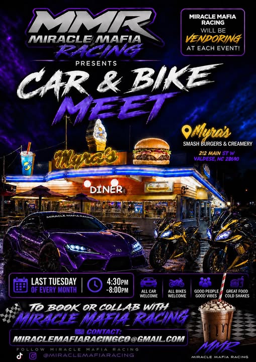 MMR Miracle Mafia Racing Presents Car & Bike Meet – Valdese, NC ...