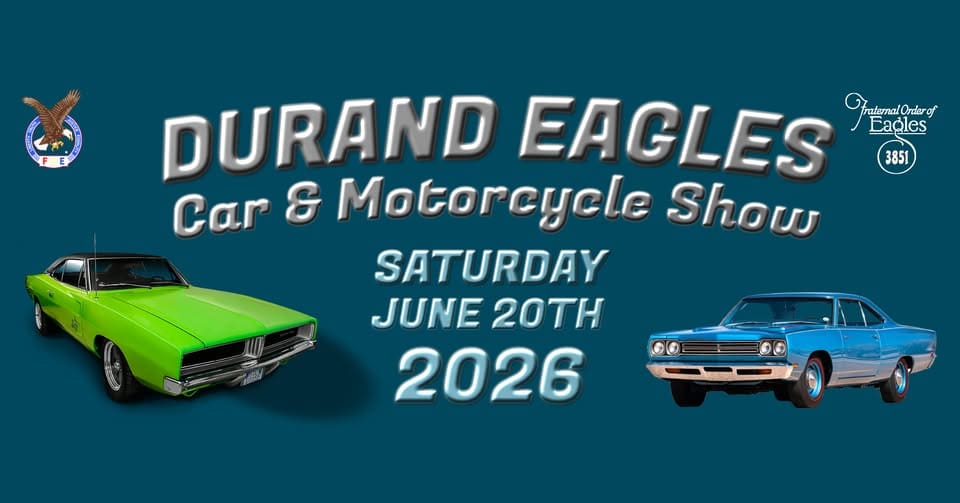 Durand Eagles Car & Motorcycle Show – Durand, MI | CarCruiseFinder