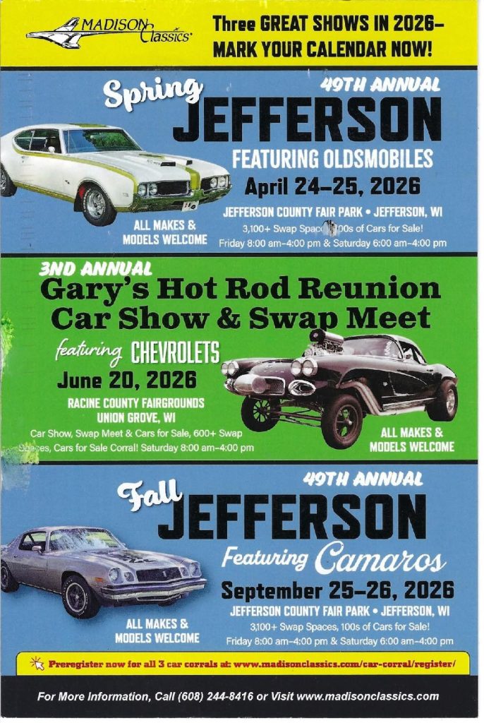 Madison Classics 49th Annual Jefferson Spring Car Show Featuring ...