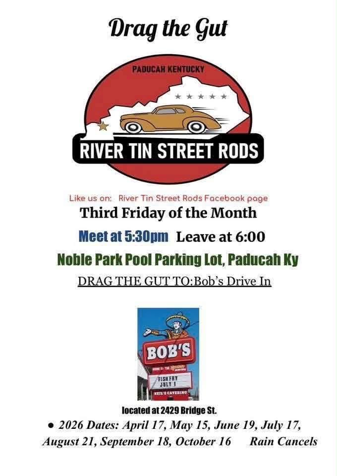 River Tin Street Rods Drag the Gut – Paducah, KY | CarCruiseFinder