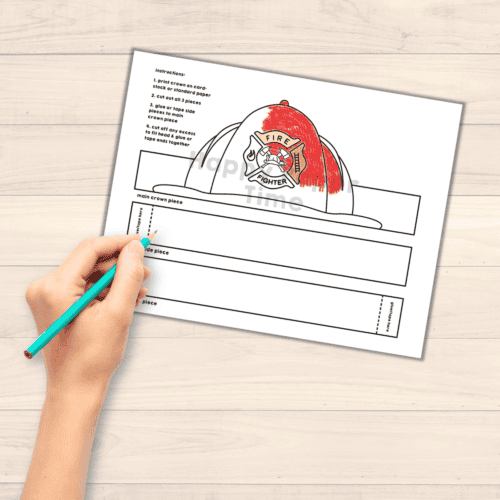 firefighter helmet coloring pages