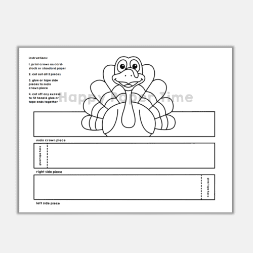 dltk coloring pages thanksgiving hat