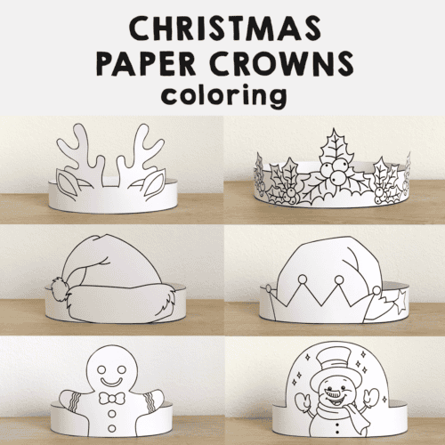 christmas hats coloring pages
