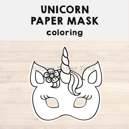 unicorn mask template