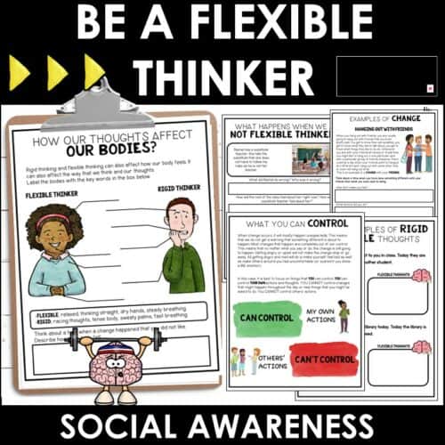 flexible thinking worksheets