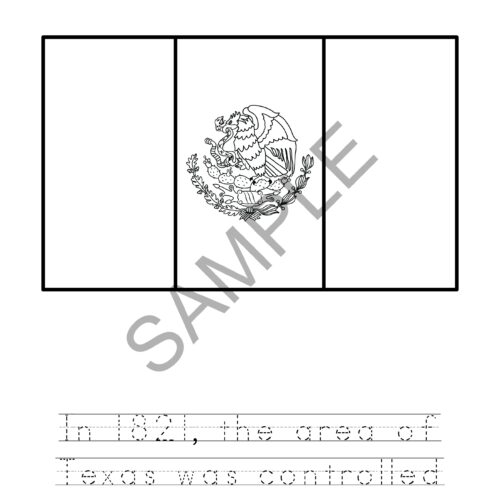 free texas flag coloring page