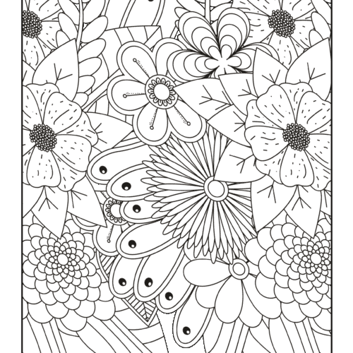 zentangle flowers patterns free