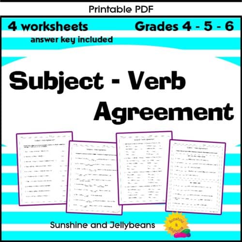 4 subject verb