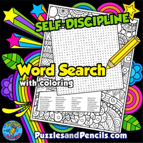 self discipline coloring pages