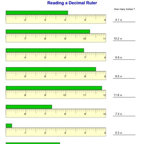 How To Read A Ruler In Decimals
