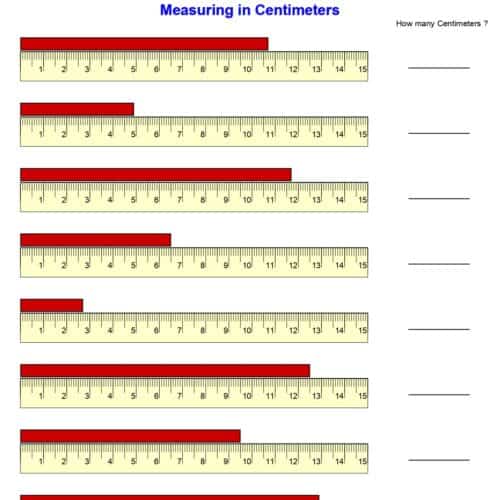Centimeter Worksheet
