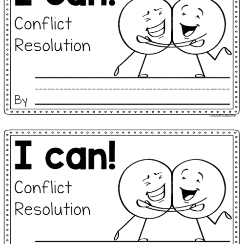 conflict resolution coloring pages