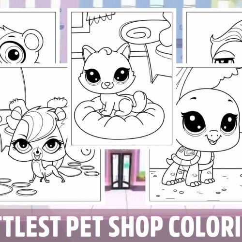 littlest pet shop coloring pages