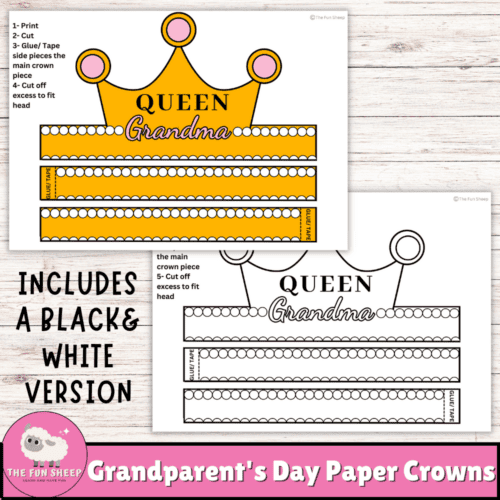 queen crown template printable