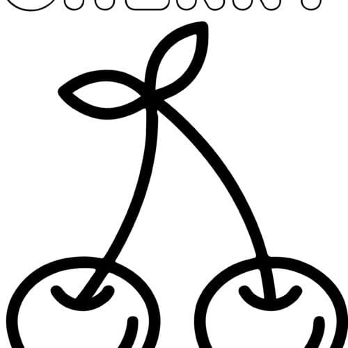 simple fruits coloring pages for kindergarten