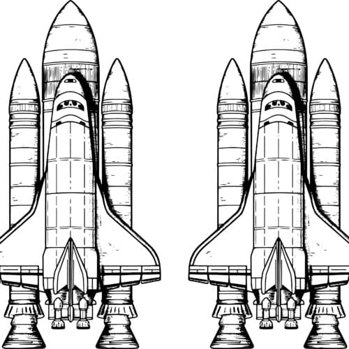 space shuttle challenger coloring pages