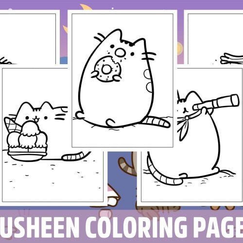 coloring pages of pusheen the cat