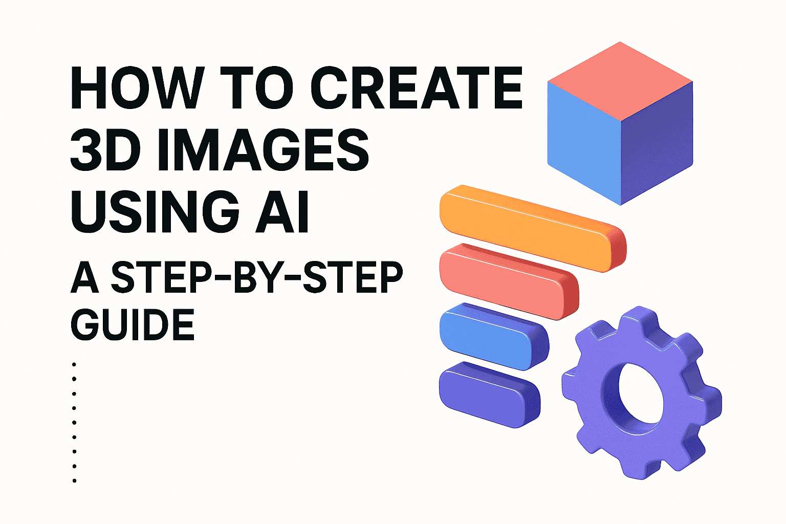 How To Create 3D Images Using AI: A Step-by-Step Guide In 7 Steps