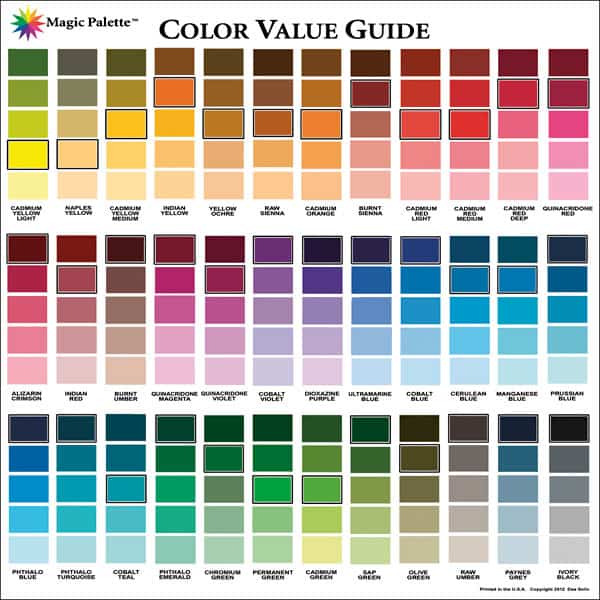 Magic Palette Artist's Color Value Guide - Foxy Studio