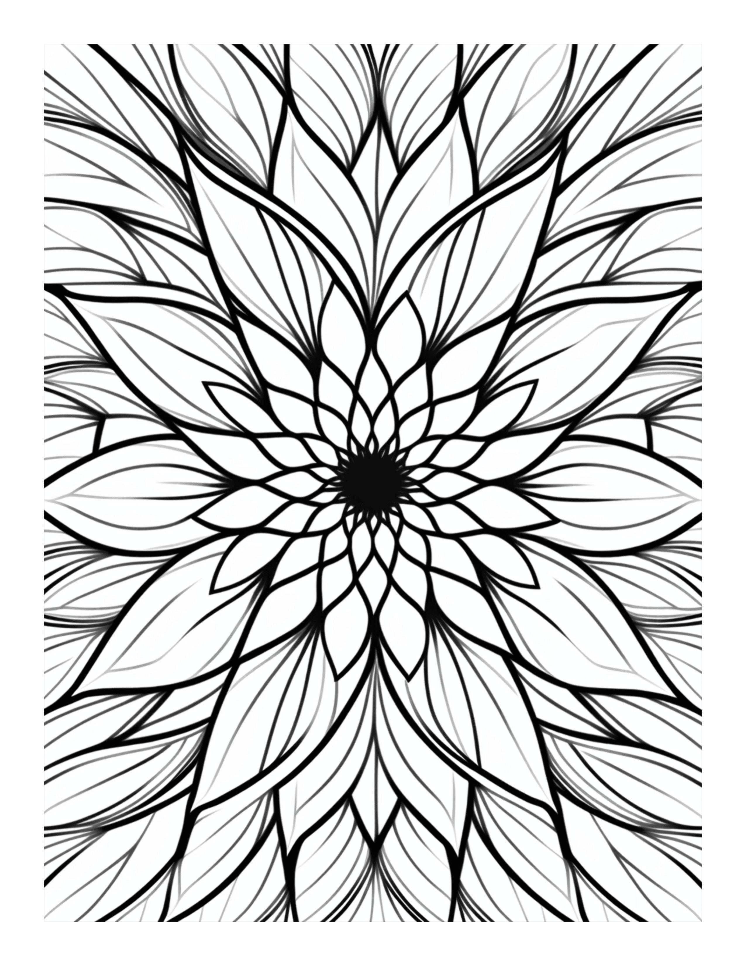 Free Flower Mandala Coloring Page 45 | Free Coloring Adventure
