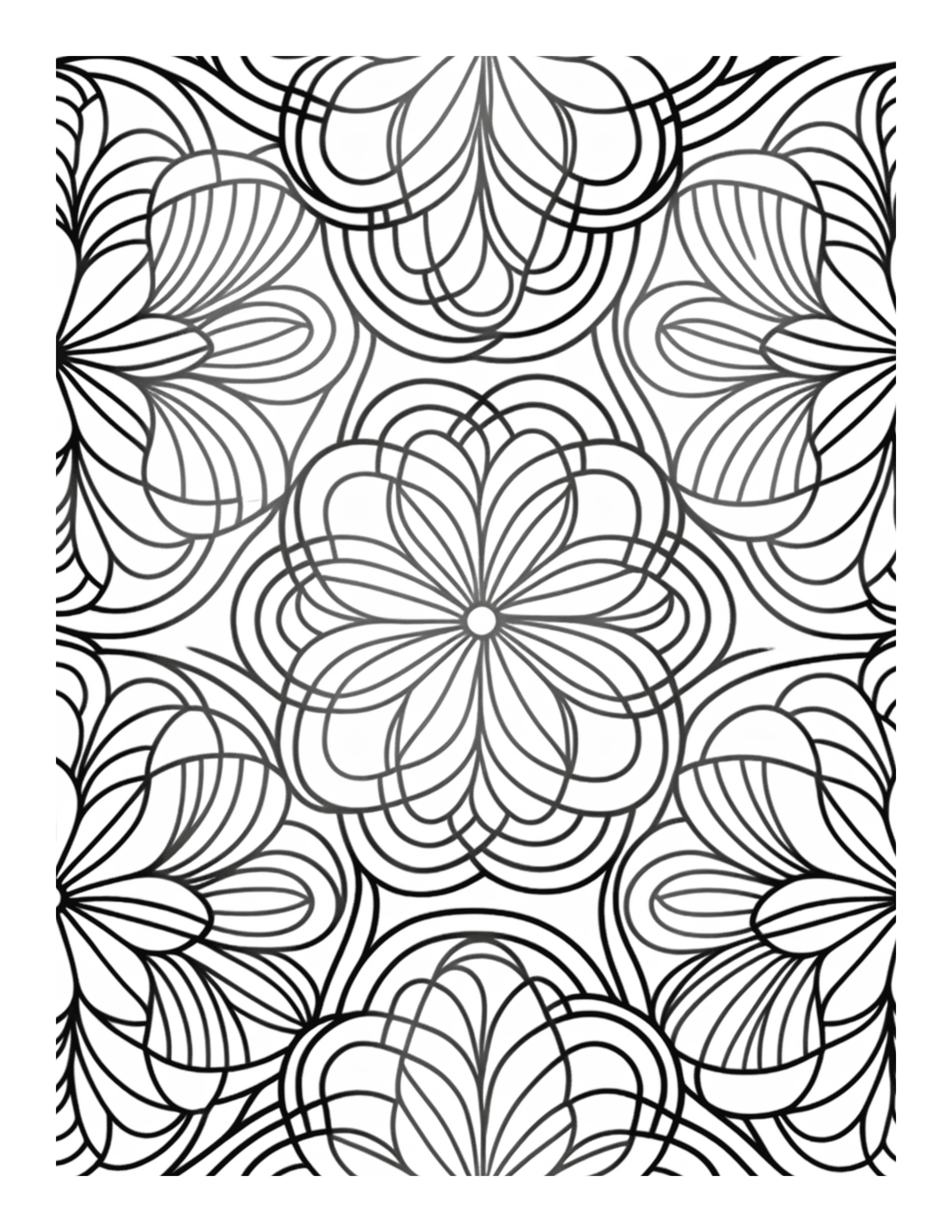 Free Flower Mandala Coloring Page 9 | Free Coloring Adventure