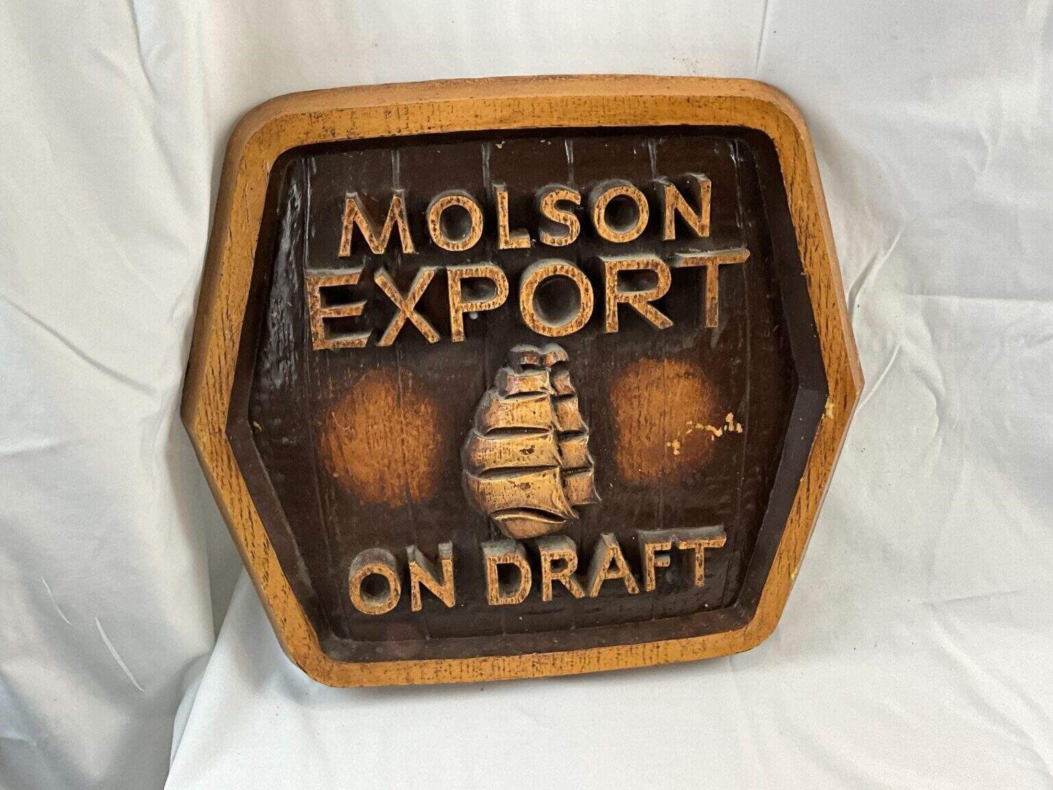 2 Vintage Molson Canadian Beer signs - AuctionsOntario.ca