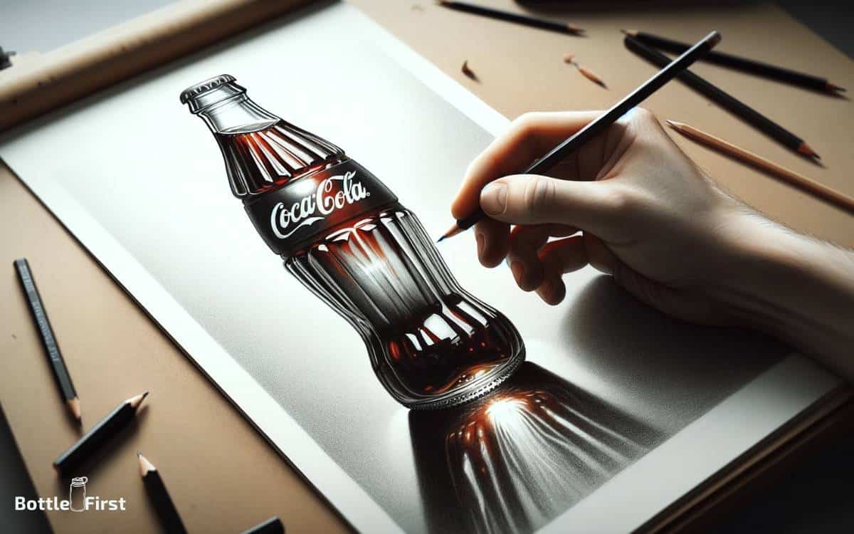 How To Draw A Glass Coke Bottle? 6 Easy Steps!