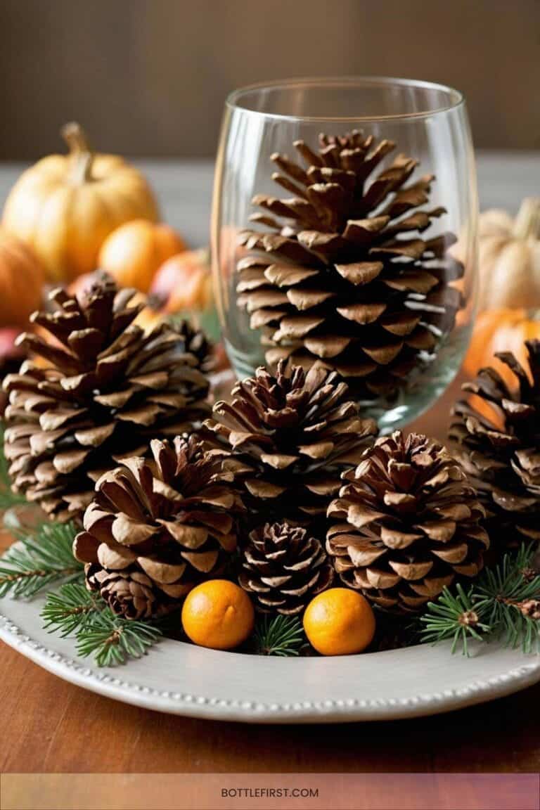 18 Thanksgiving Decorations Using Pinecones For A Rustic Look
