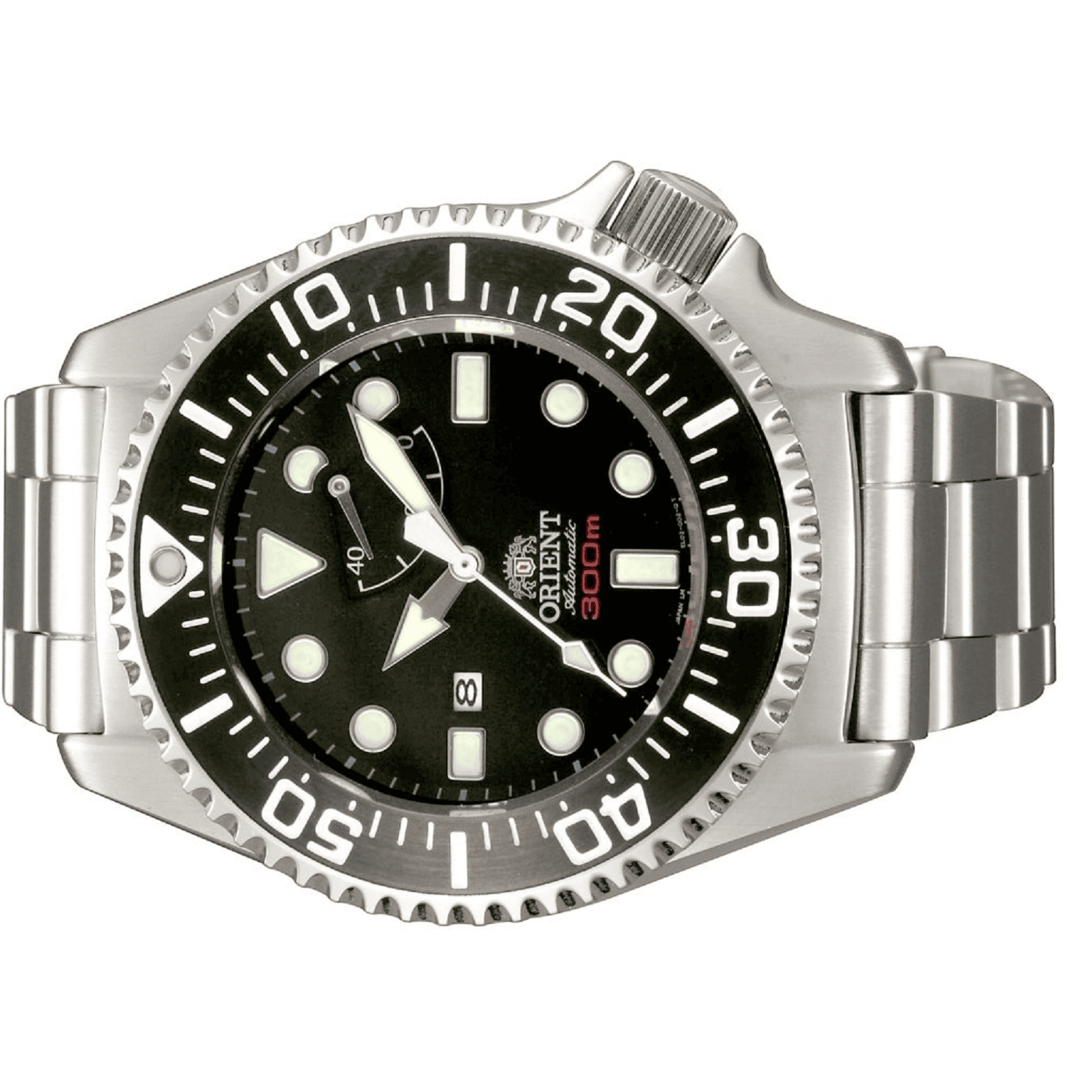Orient Pro Saturation SEL02002B0 300m Automatic Black Diver Mens Watch ...