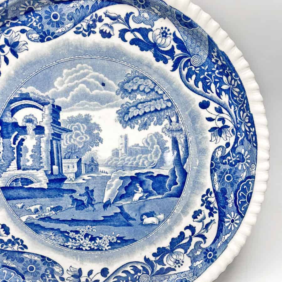 Rare Copeland Spode Blue Italian Charger - Clyde on 4th Antiques ...