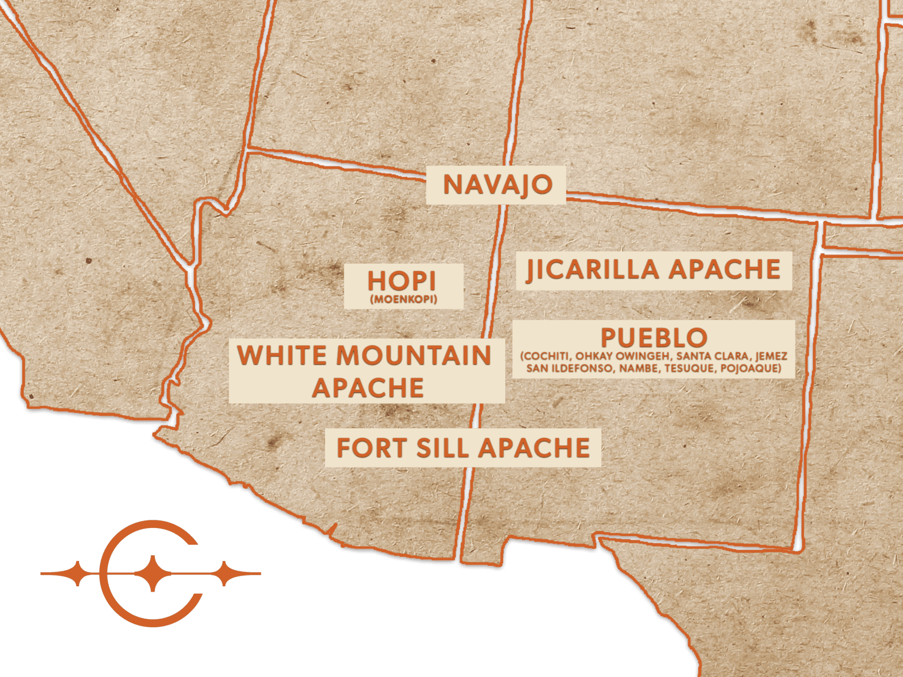 Southwest Tribal Map - The Craftsmanship Initiative