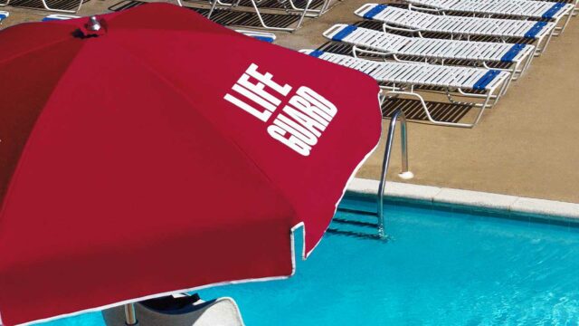 Lifeguard Umbrella - Commercial Recreation Specialists