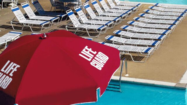 Lifeguard Umbrella - Commercial Recreation Specialists