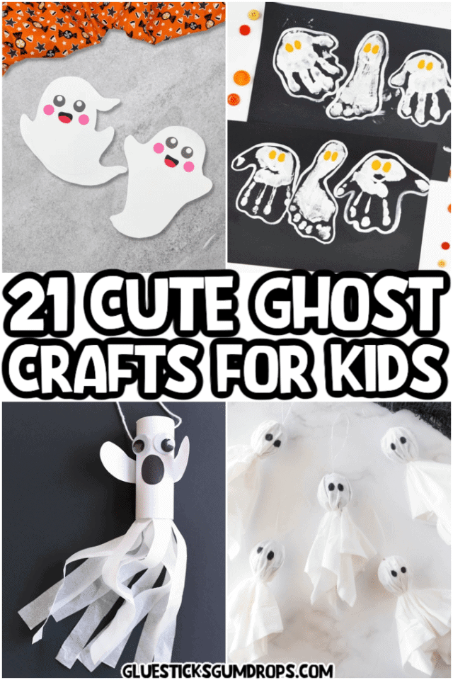 21 Ghost Crafts to Make Halloween Extra Spooky - Glue Sticks and Gumdrops