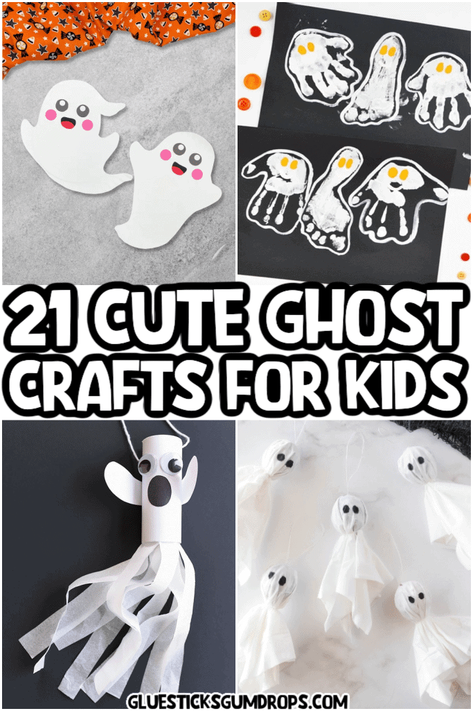 21 Ghost Crafts to Make Halloween Extra Spooky - Glue Sticks and Gumdrops