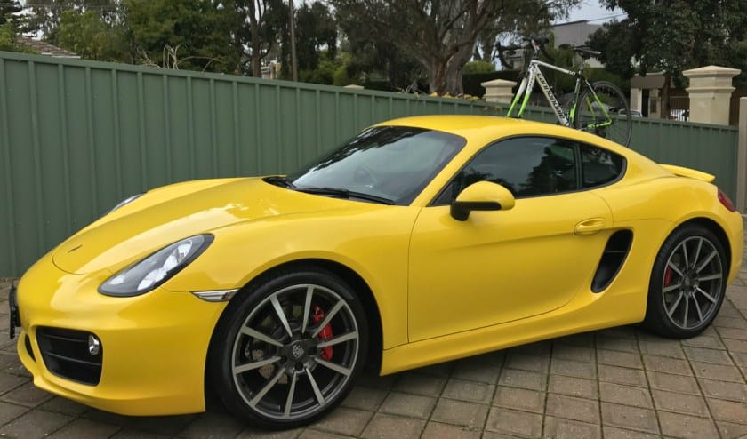 Porsche Cayman S 981 Bike Rack Part 2 - SeaSucker Down Under
