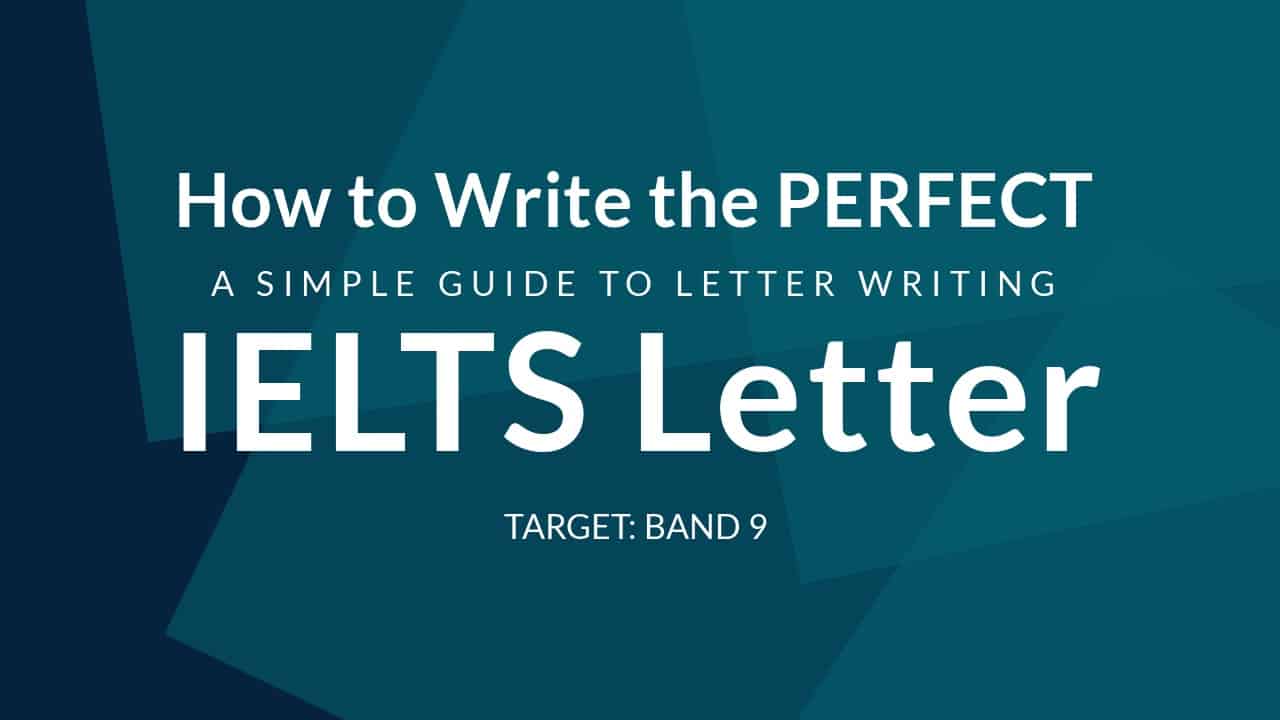 letter writing for ielts general - TED IELTS