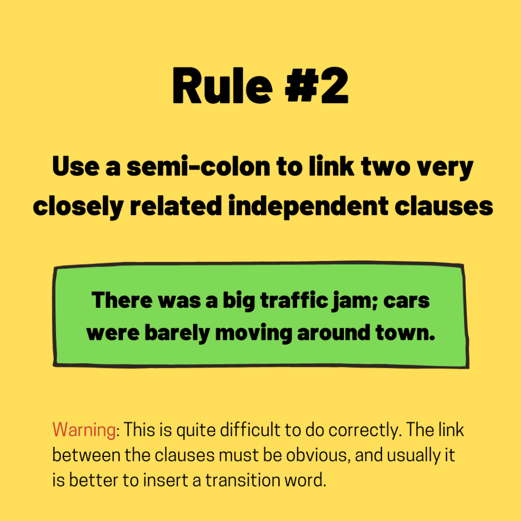 How to Use a Semi-Colon [A Very Simple Guide] - TED IELTS